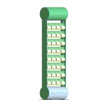 China Tubular Sturdy Battery Display Rack With Double Sides Metal Pegs for sale