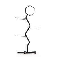 China 5Legs Base Pans Tree Metal Floor Display Stands Knock Down for sale