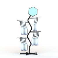 China 5Legs Base Pans Tree Metal Floor Display Stands Knock Down for sale