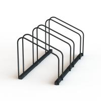 China Knocked Down Metal Floor Stand Holder Outdoor Bicycle Parking for sale