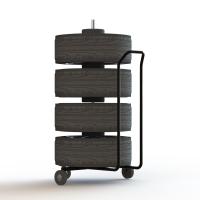 China Knocked Down Wheel Display Rack For Garage Automobile Repair Factory for sale