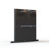 China Black Count Panel 45x47cm One Side Branded Display Stands Acrylic for sale