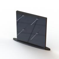 China Black Count Panel 45x47cm One Side Branded Display Stands Acrylic for sale