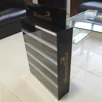 China 5 Layers Black Acrylic Shelves Branded Display Stands On Table Top for sale