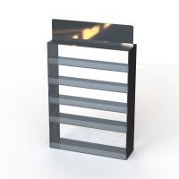 China 5 Layers Black Acrylic Shelves Branded Display Stands On Table Top for sale