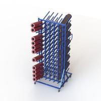 China Double Sides Roller Industrial Display Stands With Six Columns Upright Pole for sale