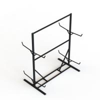 China Iron Tube Kayak Storage Floor Standing Display Rack With 8 Metal Arms for sale