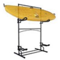 China Iron Tube Kayak Storage Floor Standing Display Rack With 8 Metal Arms for sale
