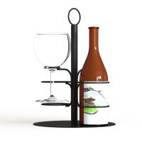 China Party Drinking Set Holder Metal Wine Glass Display Stand Welded for sale