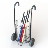 China One Team Base 2 Wheels Ball Storage Cart For Sport Baseball for sale