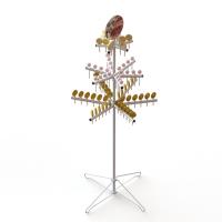 China 3 Layers Lollipop Metal Tree Display Rack With Foldabled Base for sale