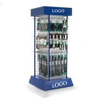 China Four Sides Grid Panel Metal Display Stands For Garden Hard Tooling for sale