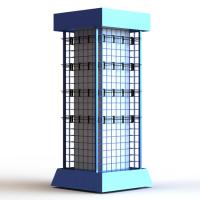 China Four Sides Grid Panel Metal Display Stands For Garden Hard Tooling for sale