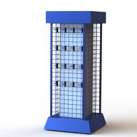 China Four Sides Grid Panel Metal Display Stands For Garden Hard Tooling for sale