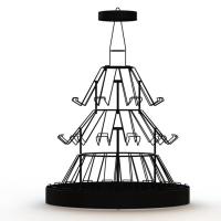 China 30 Bottles Christmas Tree Shaped Wine Rack , 3 Layers Wine Bottle Christmas Tree Stand for sale