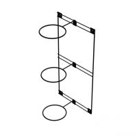 China Wall Mounted Three Hooks Metal Display Racks For Basket Ball Hold for sale