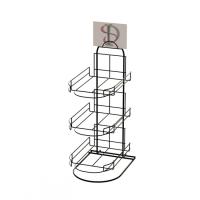China 3 Tiers Baseball Cap Wire Rack Display Stands Metal Tubular Frame for sale