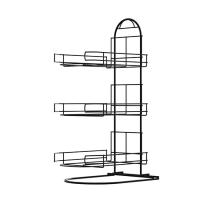China 3 Tiers Baseball Cap Wire Rack Display Stands Metal Tubular Frame for sale