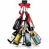 China 12 Bottles 2 Layers Beverage Display Rack For Promotion Wine Tree Stand for sale