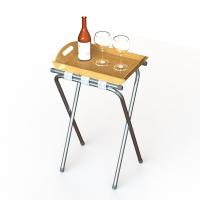 China High Powder Coating Foldable Hotel Display Stand With Black Nylon Webbing for sale