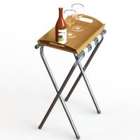 China High Powder Coating Foldable Hotel Display Stand With Black Nylon Webbing for sale