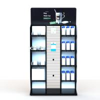 China Water Bottles Mugs Grocery Display Racks Knockdown With Shelves And Hooks for sale