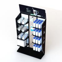 China Water Bottles Mugs Grocery Display Racks Knockdown With Shelves And Hooks for sale