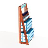 China One Side Square Shelves Retail Display Stands  KD Construction for sale