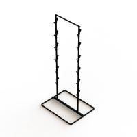 China Double Metal Strips Snack Display Rack With 24 Clip for sale
