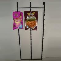 China 3 Metal Strips Clip Snack Display Rack For Door Or Wall for sale