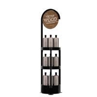 China Metal Baskets Liquor Display Cabinet Iron Tube Frame for sale