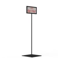 China Powder Coated Metal Sign Display Stand With Advertisement Board for sale