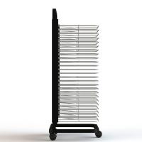 China Painting Paper Drying Metal Tubular Office Display Racks Spring Wire Shelves for sale