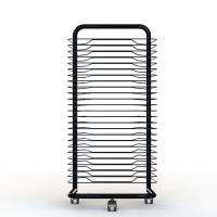 China ISO Art Drying Metal Tubular Office Display Racks Wire Shelves A3 Size for sale