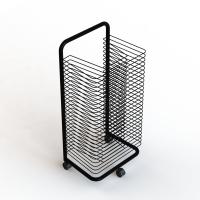 China ISO Art Drying Metal Tubular Office Display Racks Wire Shelves A3 Size for sale
