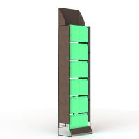 China Metal Wire Flooring Display Racks For Customer' Bags 7x9 Inch for sale