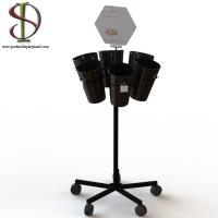 China 6 Bouquets Metal Floor Display Stand In Flower Shop for sale