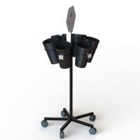 China 6 Bouquets Metal Floor Display Stand In Flower Shop for sale