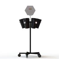 China 6 Bouquets Metal Floor Display Stand In Flower Shop for sale