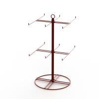 China Wire Hooks Spinner Grocery 12 Pegs Countertop Display Rack for sale