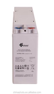 China 6-XFMJ UPS Front Terminal Gel Battery 12v Solar Battery Gel Type Emergency Illumination for sale