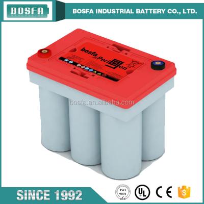 China 6-SPB Series 12 volt High Purity Lead Spiral Wound Battery M6 terminal for sale