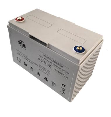 China 12V 100AH Sealed Lead Acid Battery ISO14001 10hr Rate for sale