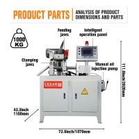 China 180CNC New Tube Automatic Cold Saw Dust-free Automatic Refueling Tube Cutter Cuts Round Tubes for sale