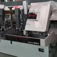 China XS-430 Band Sawing Machine Cut Iron Steel Semi Automatic Pipe Cutting Machine for sale