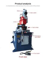 China 350 Hydraulic Iron Semi Automatic Pipe Cutting Machine 3.3kw 4.0kw for sale