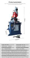 China 350 Hydraulic Iron Semi Automatic Pipe Cutting Machine 3.3kw 4.0kw for sale