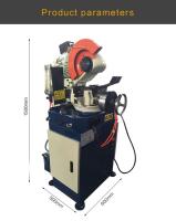 China 275AC Pneumatic Pipe Cutting Machine No Burrs No Dust Semi Automatic for sale