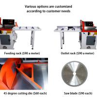 China XS-455AL Pneumatic Aluminum Cutting Machine Aluminum Alloy Cutting Machine for 45 Degree for sale