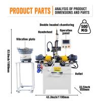 China 30AC-II Double-head Chamfering Machine Small Round Tube and Round bar Double-head Chamfering Machine for sale